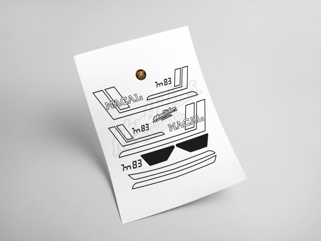 KIT AUTOCOLANTES Macal m83 - (1 Cor) | Adamstickers