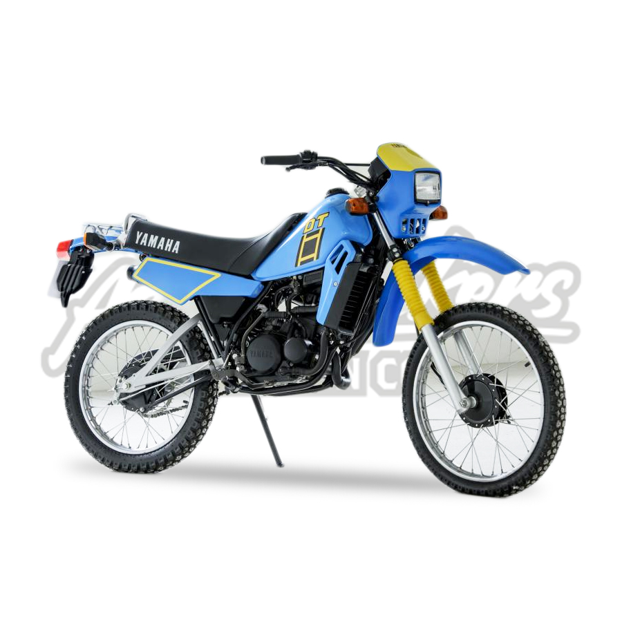KIT AUTOCOLANTES YAMAHA DT LC 50 – YELLOW-BLUE VINTAGE | Adamstickers